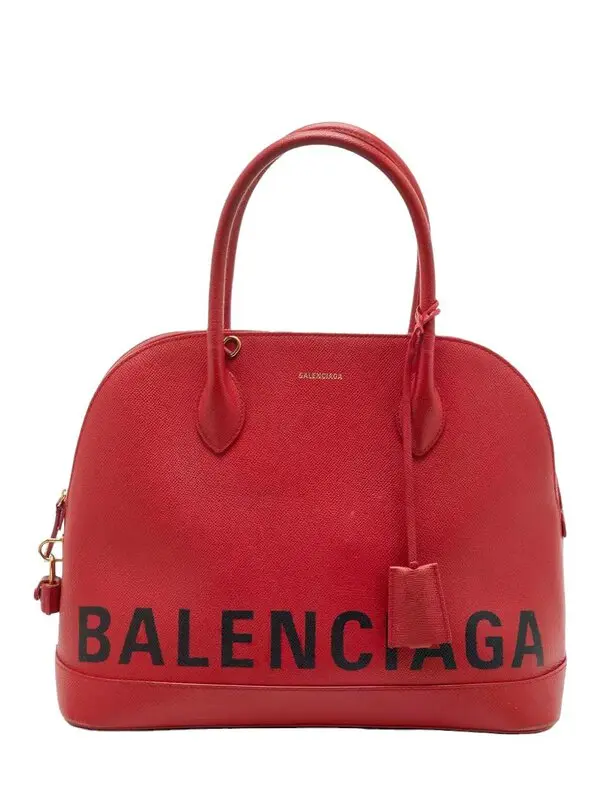 Balenciaga Ville Dome Tote Bag - Red