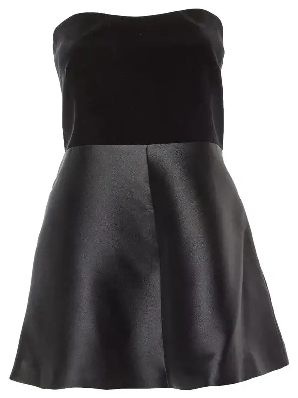 Red Valentino Strapless Mini Dress - Black