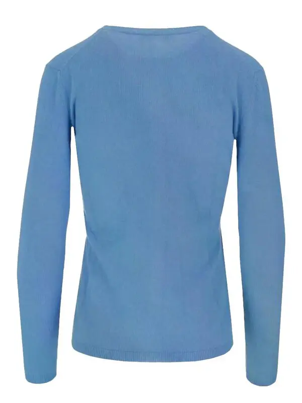 LA ROSE Button-up Cardigan - Blue
