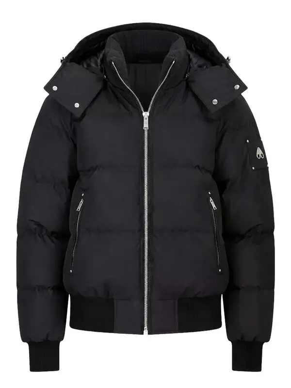 Moose Knuckles Padded Hooded Jacket - Black