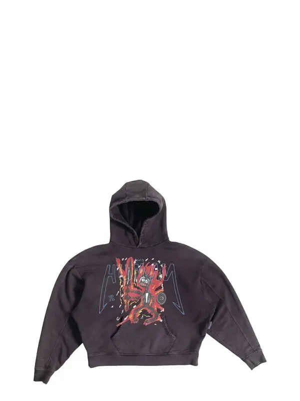 ACHILLES AND THE TORTOISE Only Human Graphic Hoodie - Black