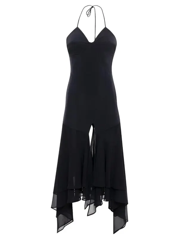 Sélone Caliste Handkerchief Dress - Black