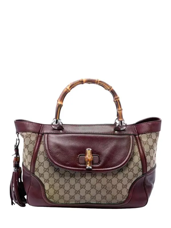 Gucci Bamboo Tassel Tote Bag - Neutrals
