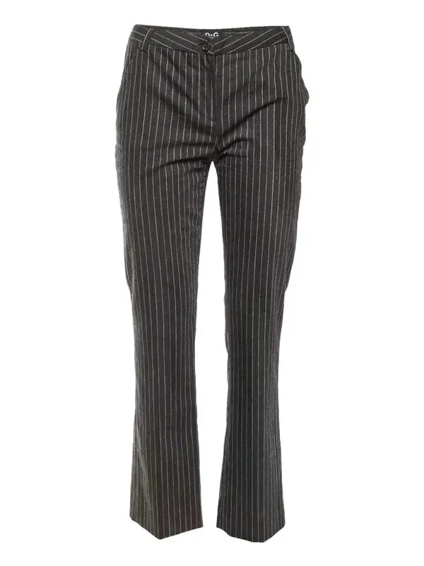Dolce & Gabbana Pinstripe Tailored Trousers - Grey
