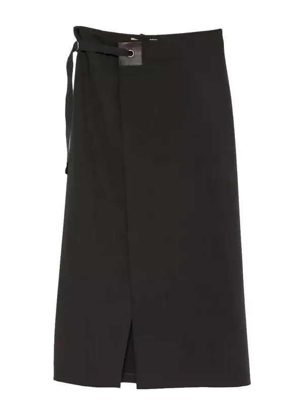 Paloma Wool Wrap Midi Skirt - Brown