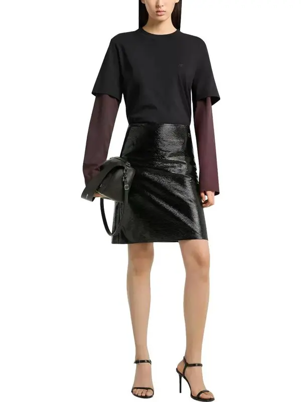 COURREGES A-line Mini Skirt - Black