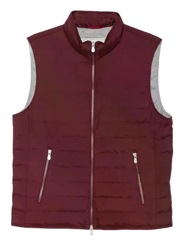 Brunello Cucinelli Padded Gilet - Red