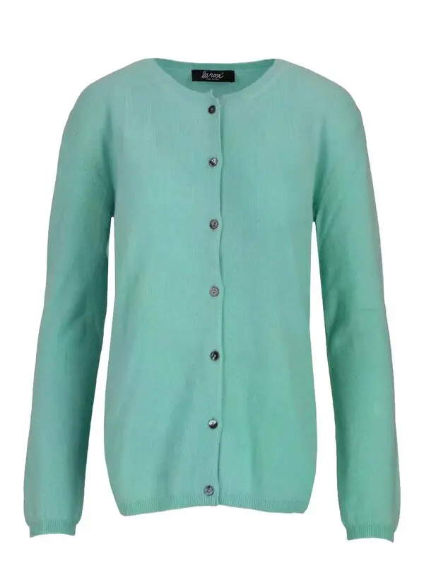 LA ROSE Button-fastening Cardigan - Green