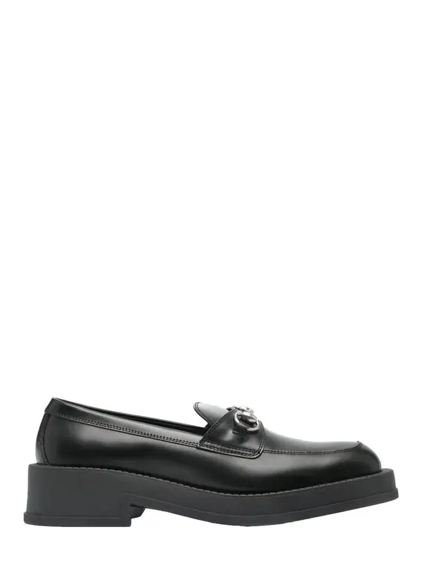 Gucci Horsebit Square-toe Loafers - Black