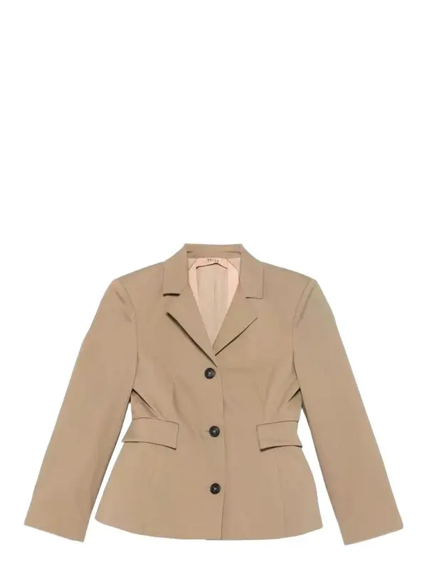 N°21 Notched Lapel Button-up Jacket - Neutrals