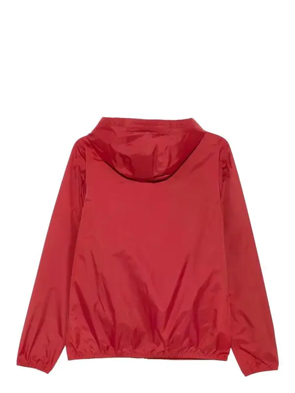 K-WAY Logo-patch Hooded Jacket - Red