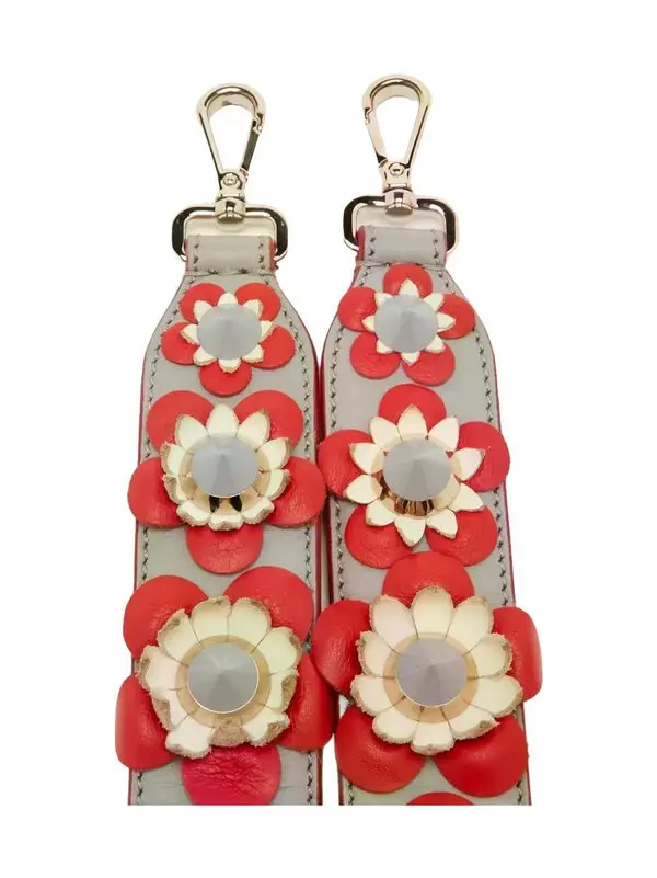 Fendi Flowerland Bag Strap - Grey