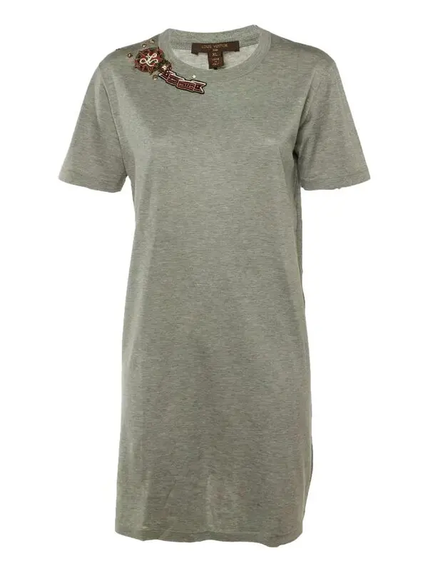 LOUIS VUITTON Logo Patch T-shirt - Grey