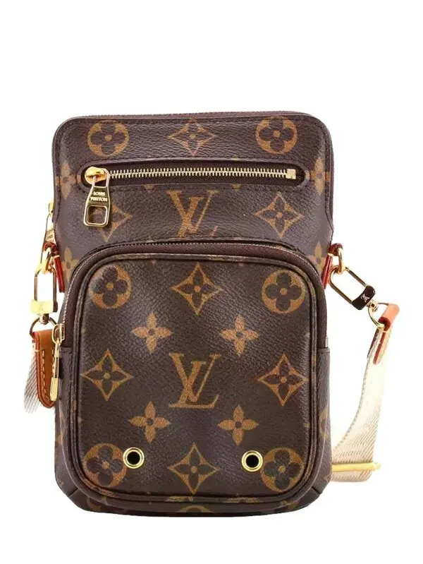 LOUIS VUITTON Monogram Canvas Utility Phone Sleeve Bag - Brown
