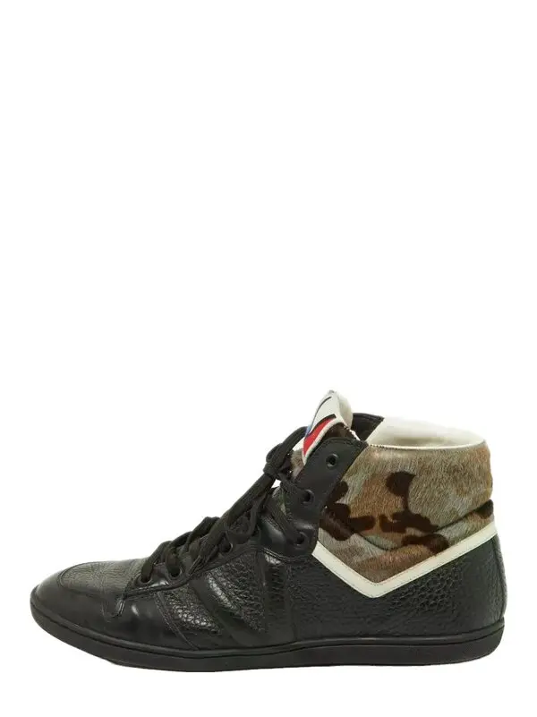 LOUIS VUITTON Calf-hair Panelled Sneakers - Black