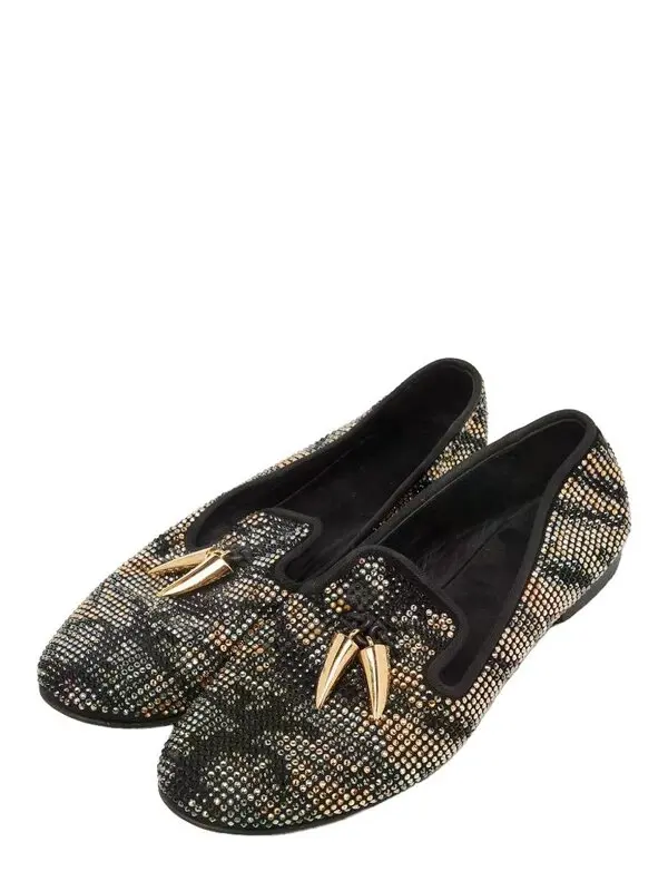 GIUSEPPE ZANOTTI Embellished Loafers - Black