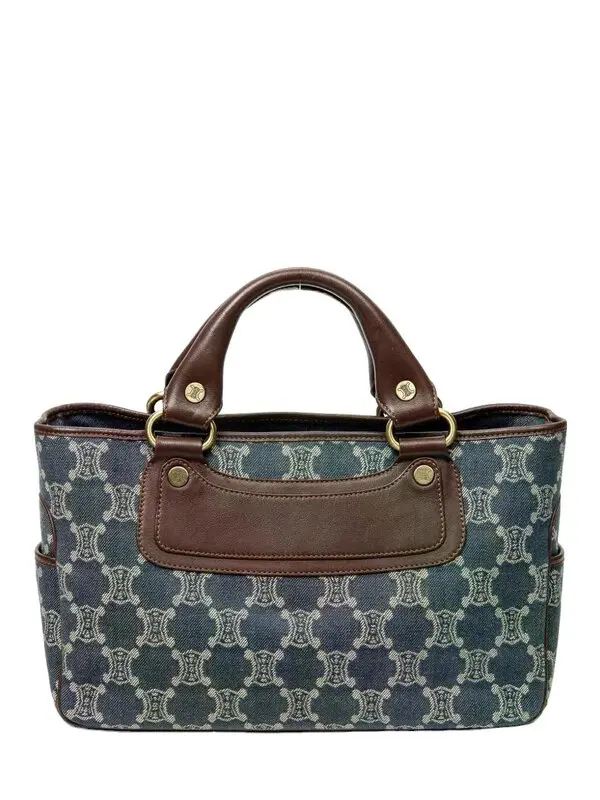 Celine Triomphe Denim Tote Bag - Blue