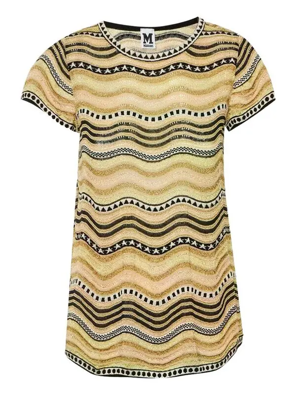 Missoni Wavy-knit Metallic Top - Neutrals
