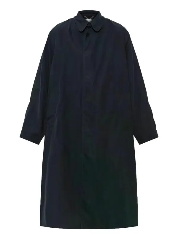 MAISON MARGIELA Long Sleeve Button-fastening Coat - Blue