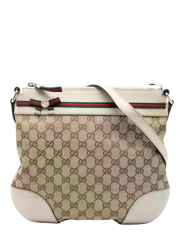 Gucci Gg Canvas Web Mayfair Crossbody Bag - Neutrals
