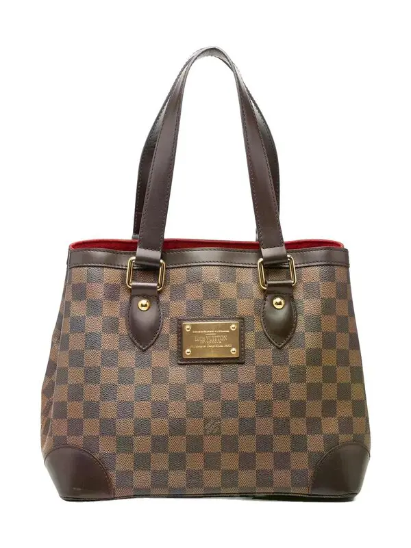LOUIS VUITTON Damier Ebene Hampstead Pm Tote Bag - Brown