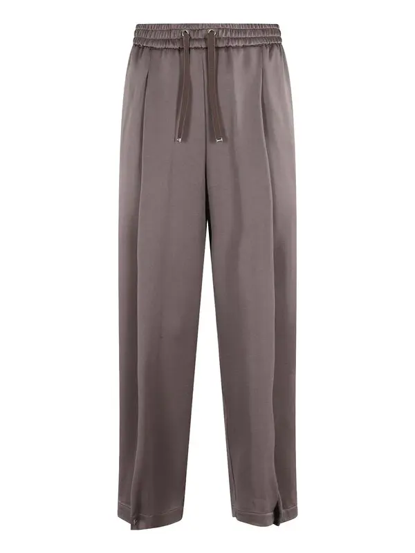 Herno Satin Resort Trousers - Gray