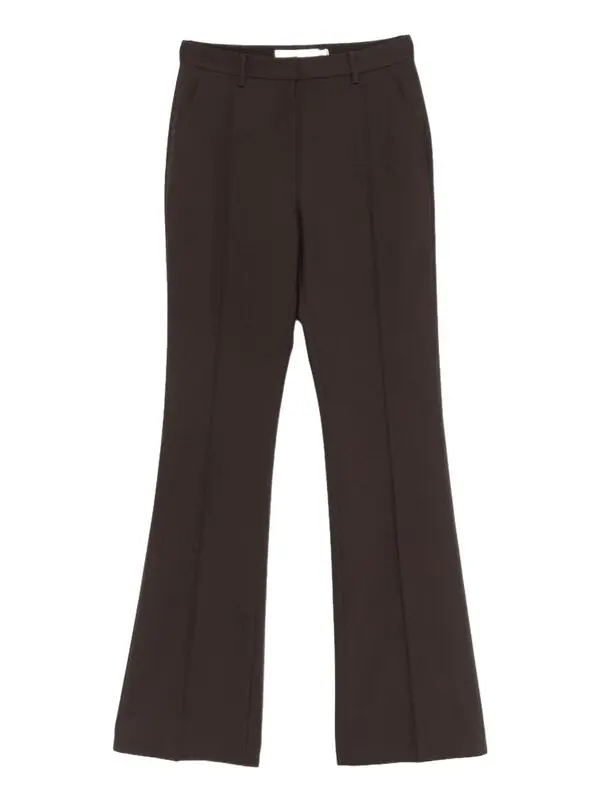AYA MUSE Seam-detail Trousers - Brown