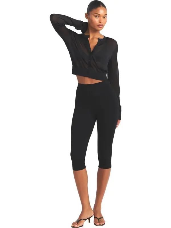 SKIMS Slinky Knit Sheer Cardigan - Obsidian