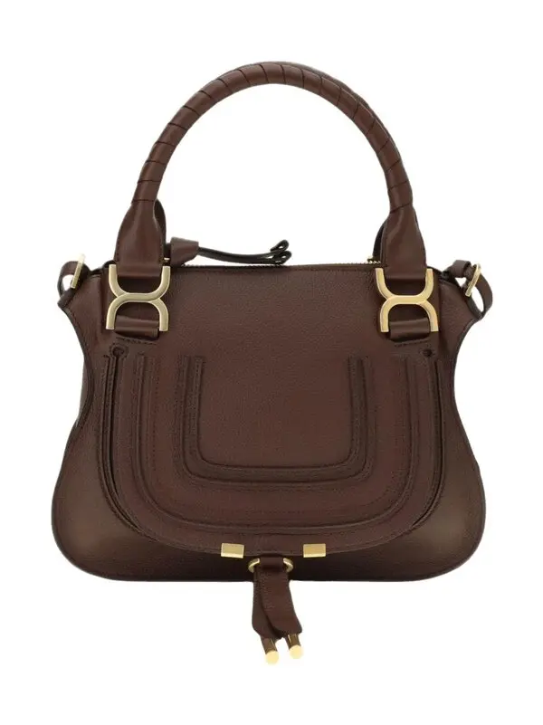 Chloé Marcie Small Leather Handbag - Brown