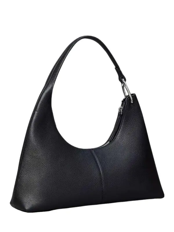 Calvin Klein Grained-effect Curved Tote Bag - Black