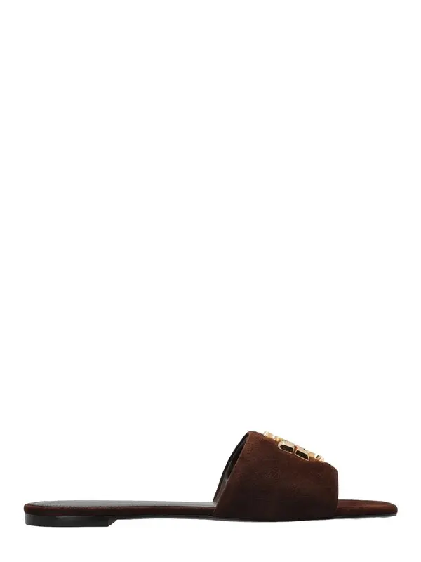 Tory Burch Eleanor Slides - Brown