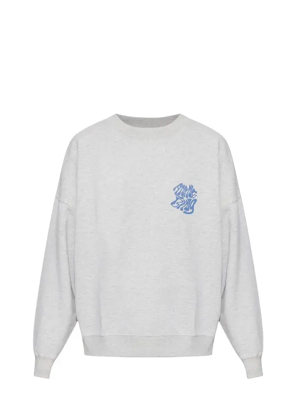 ANINE BING Miles Sweatshirt In Cotton - Grey