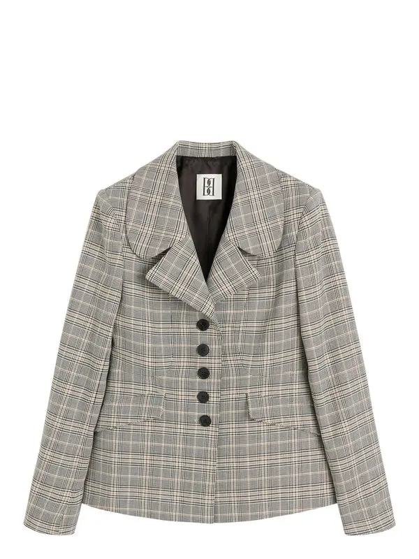 BY MALENE BIRGER Adrienna Single-breasted Blazer - Spring Check