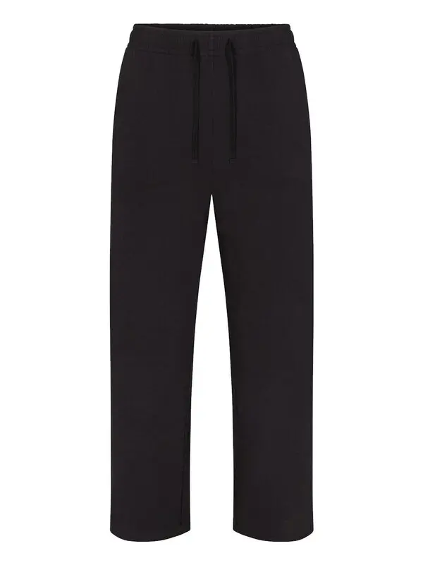 SKIMS Straight-leg Jersey Trousers - Black