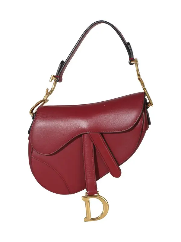Dior Smooth Calfskin Saddle Bag - Red