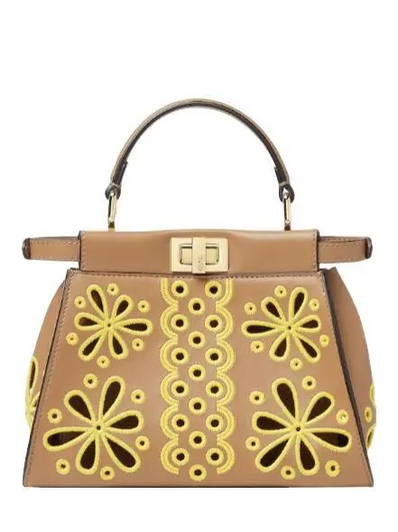 Fendi Peekaboo Mini Bag - Beige