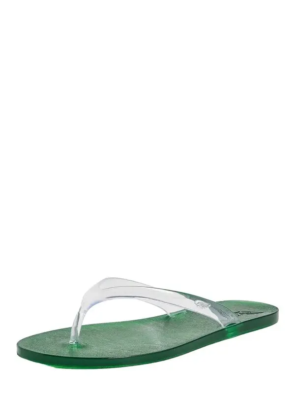 ANCIENT GREEK SANDALS Pvc Jelly Flip Flops - Clear/green