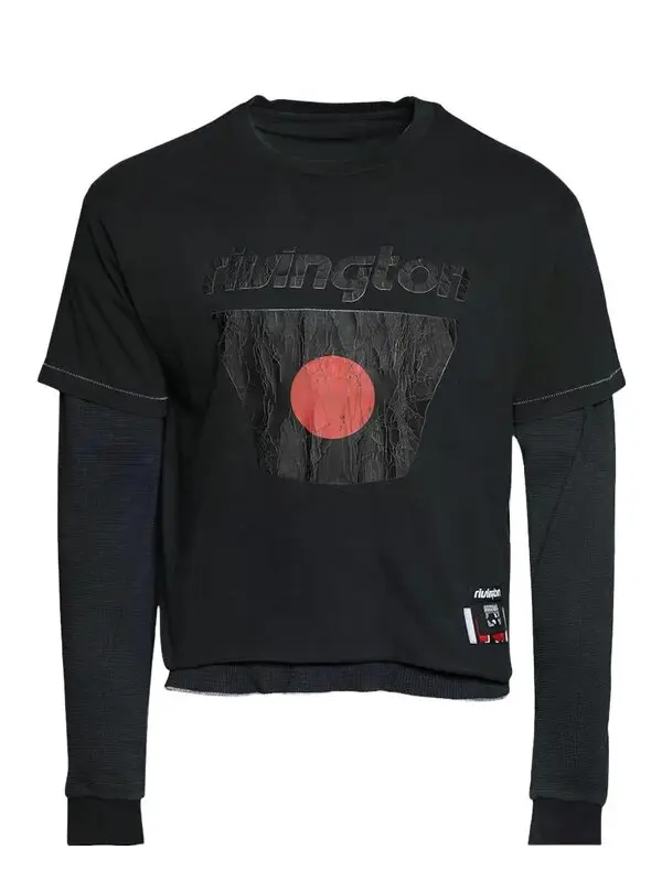 RIVINGTON ROI REBIS Philemon Long-sleeve T-shirt - Black