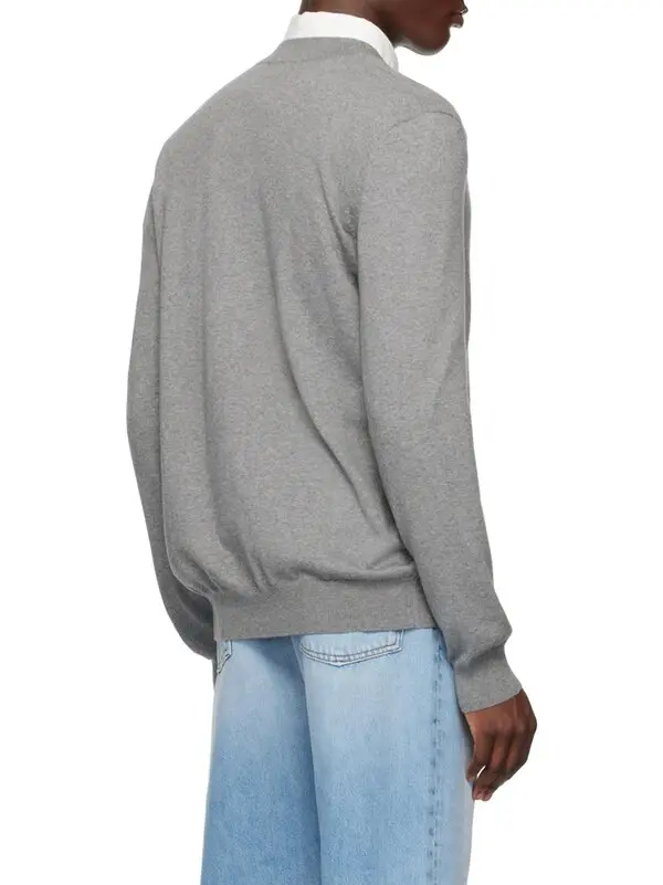 A.p.c. Joseph Cardigan With Logo Embroidery - Grey