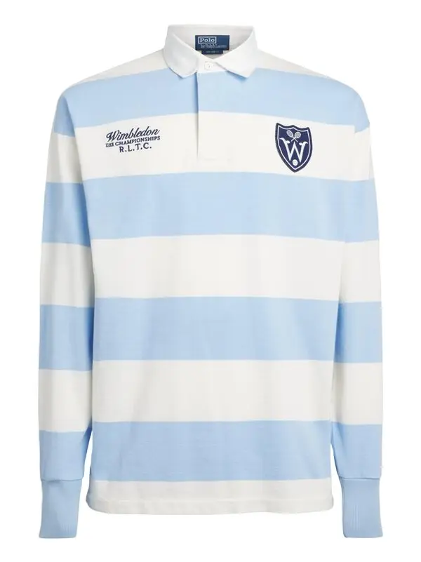 Polo Ralph Lauren X Wimbledon Cotton Rugby Shirt - Blue