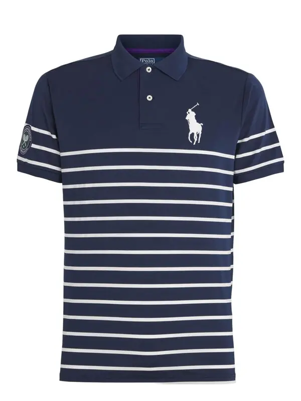 Rlx Ralph Lauren X Wimbledon Big Polo Pony Polo Shirt - Navy