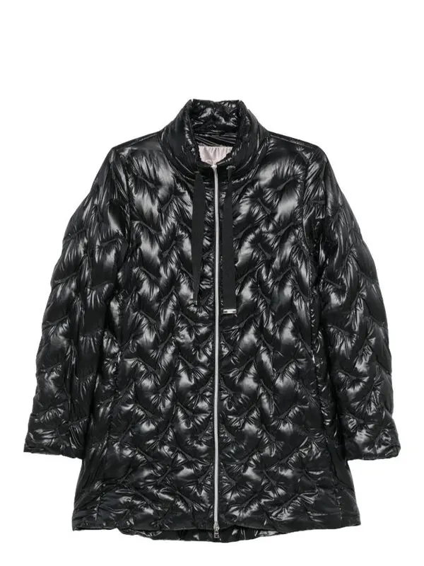 Herno Long Sleeve Quilted Jacket - Black