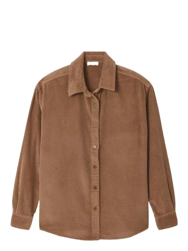 American Vintage Padow Corduroy Shirt - Brown