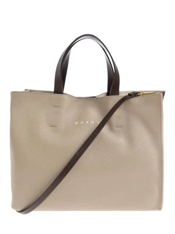 Marni Museo Shopper Bag - Beige