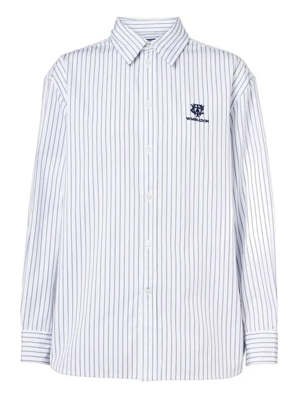Polo Ralph Lauren Wimbledon Striped Cotton Shirt - White