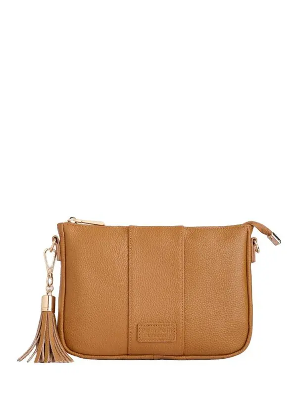 POM POM LONDON City Slim Crossbody Bag - Maple