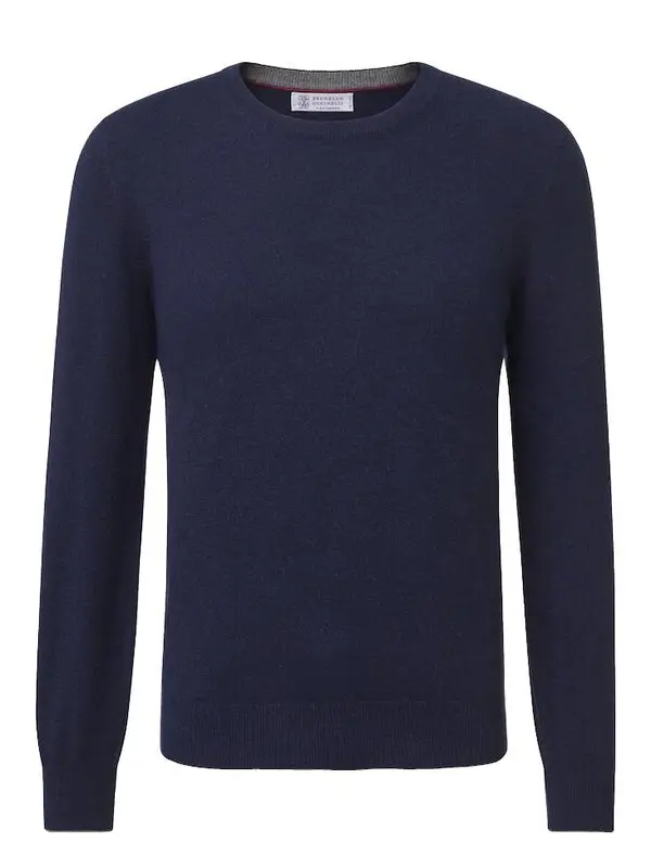 Brunello Cucinelli Cashmere Crewneck Sweater - Blue