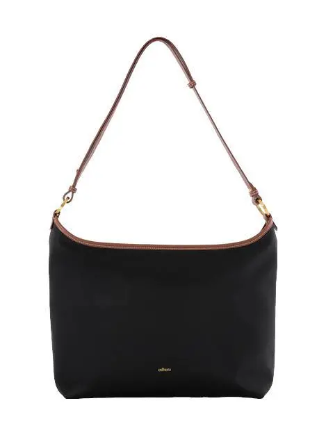 ESTHERA Rider Nylon Hobo Bag - Black