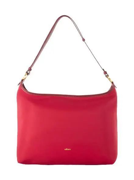 ESTHERA Rider Nylon Hobo Bag - Red