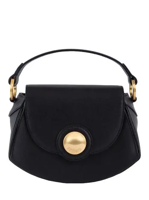 ESTHERA 7pm Faux Fur Shoulder Bag - Black